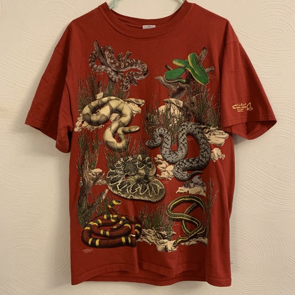 Vintage | Shirts | Vintage Snakes Tee | Poshmark
